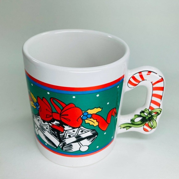 Unbranded | Dining | Vintage 98s Christmas Mug With Candy Cane Handle ...